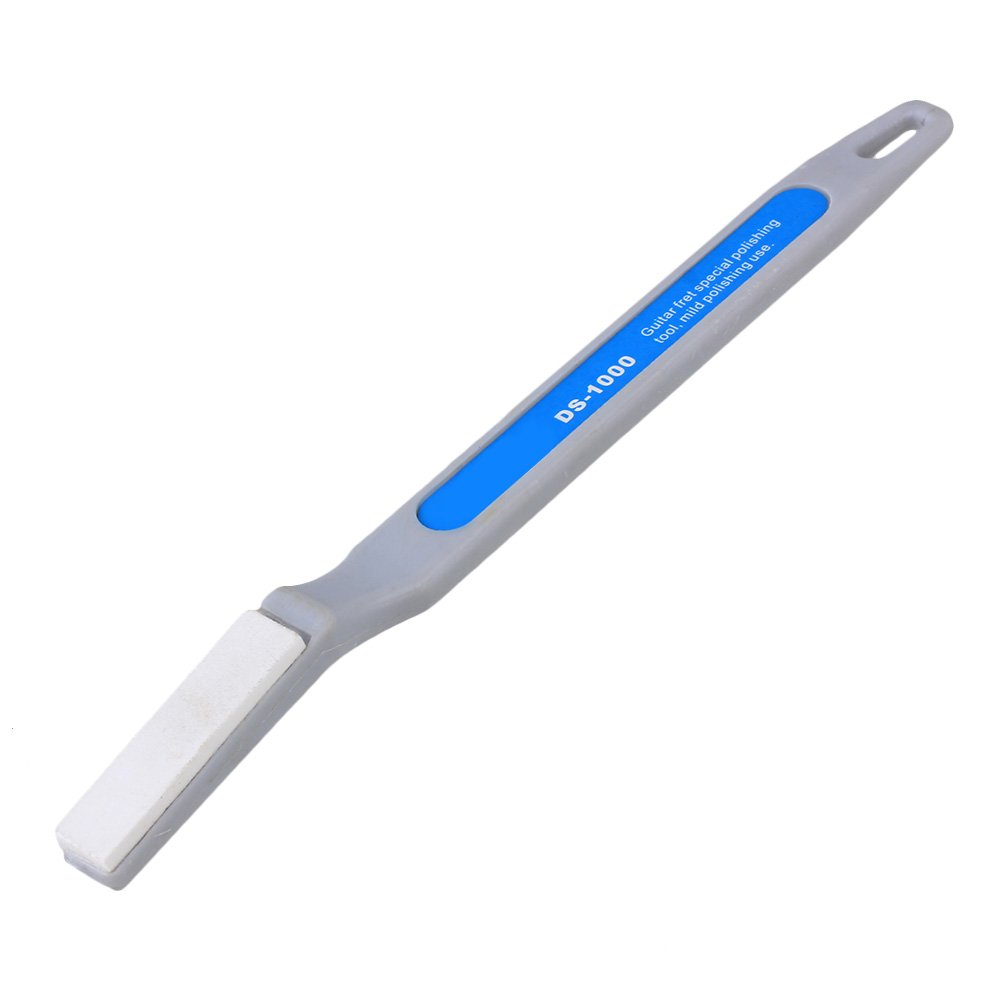 BQLZR Fret End Dressing File Guitar Fret end File 1000# Blue Granularity Fret End Dressing Crowning File for Acoustic Electric Guitar Bass Luthier Tools