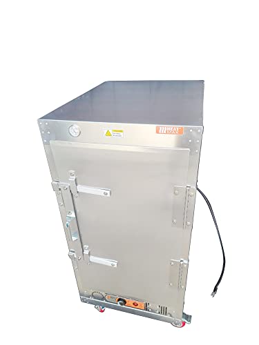 HeatMax 4 Foot Food Warmer Holding Cabinet for 9 Full Size Sheet Pans, for Churches, Schools, Catering, Can Be Used as a Basic Proofer, Made in USA with Service and Support