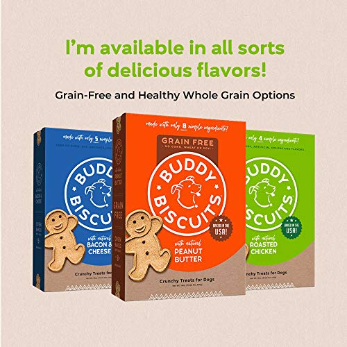 Buddy Biscuits Oven-Baked, Healthy Whole-Grain, Crunchy Treats for Dogs