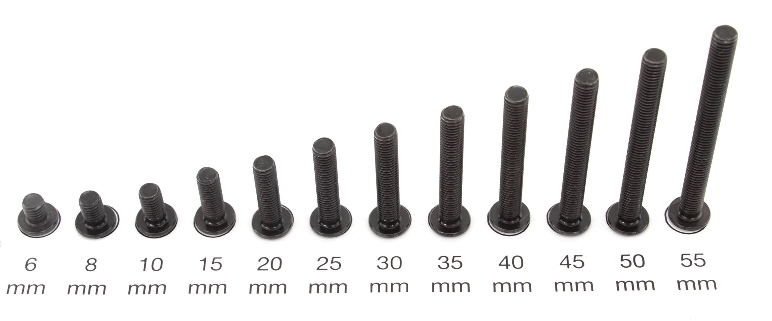 M5 6mm Length Low Profile Hex Socket Machine Screws (Pack of 200)