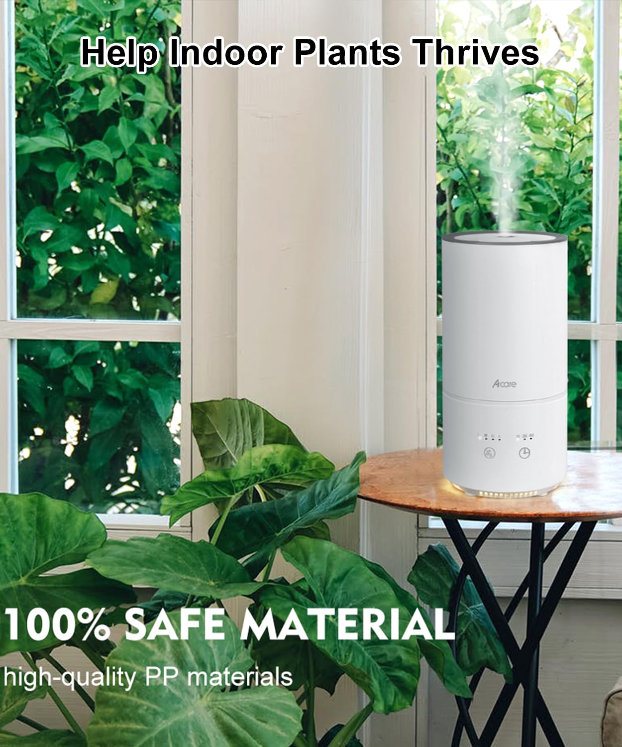 Home Humidifier for Large Room, 1000ml Essential Oil Diffuser with Timer, Top Fill Design Cool Mist Humidifier for Bedroom, Living Room, Quiet for Baby Room, Touch Button