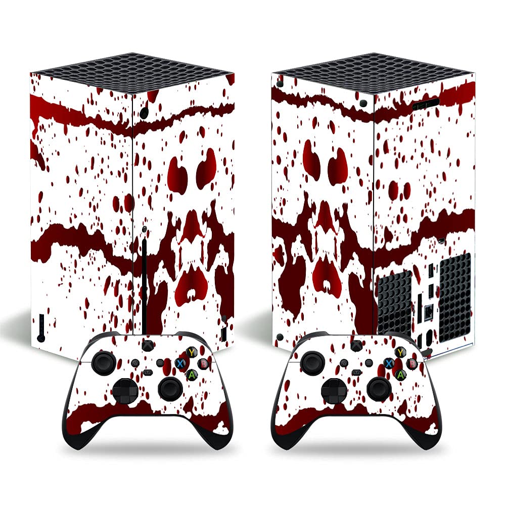Adventure Games - Bloody Horror - Vinyl Console Skin Decal Sticker + 2 Controller Skins Set - Compatible with Xbox SERIES X