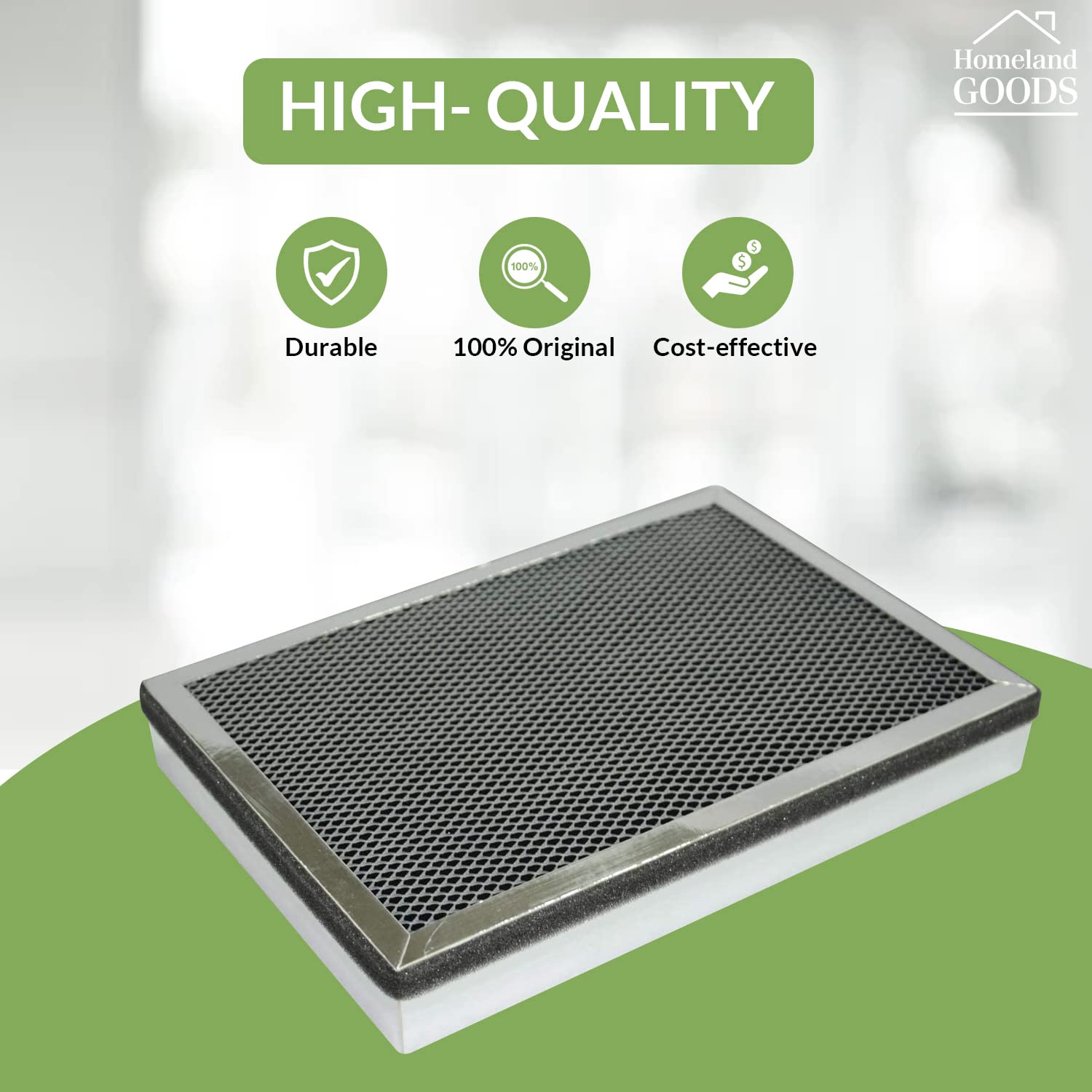 Homeland Goods 25 Replacement Filters Compatible with 25 B1/S1/W1 Air Purifier, 3-in-1 True Hepa and Activated Carbon Filter 4 Pack