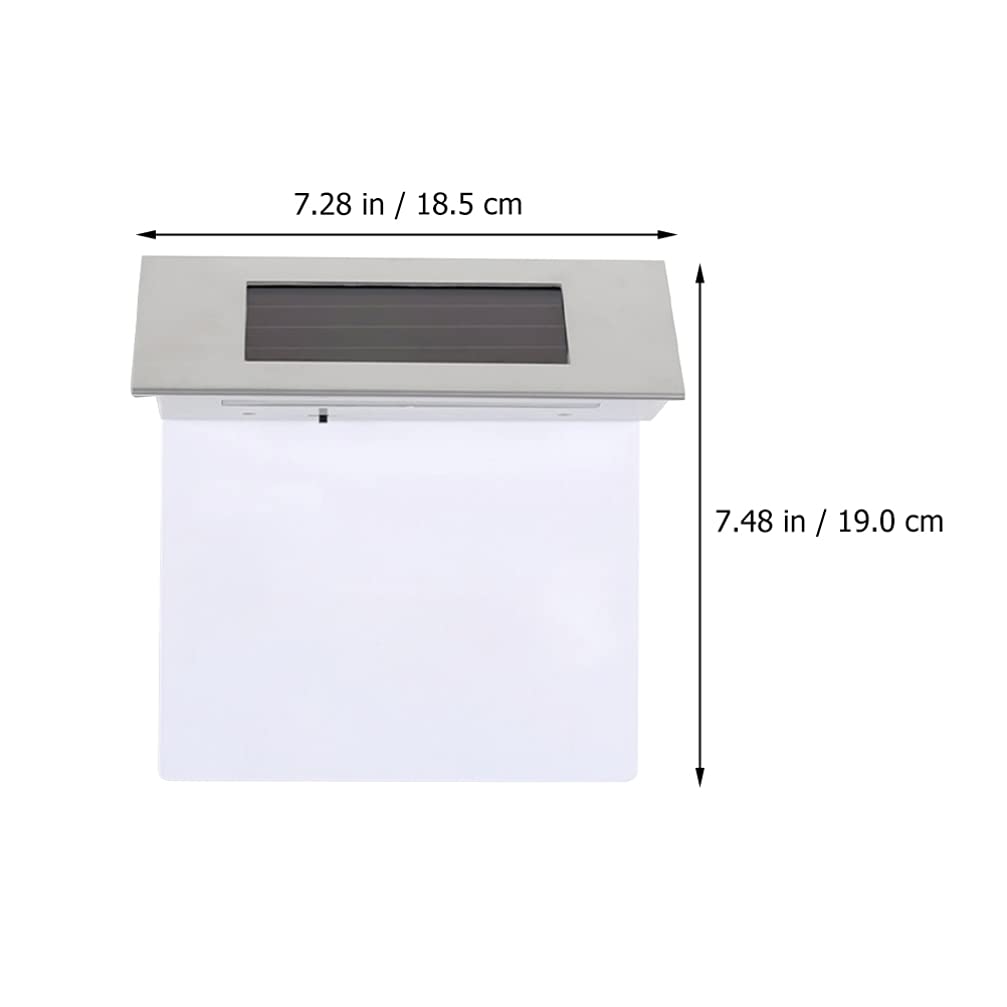 DOITOOL LED Flag Led Signs 2pcs Solar House Number Plaque Light with Motion Sensor LED Light Address Number Outdoor Metal Plaque Lighted Up for Home Garden Street Outdoor Digital Signs