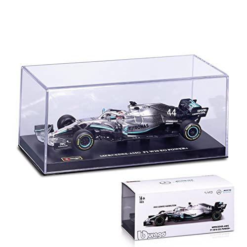 HTLNUZD Bburago 1:43 2019 F1W10#44 Lewis Hamilton F1 Formula 1/43 Petronas W10 EQ Power No.44 One Alloy Luxury Vehicle Diecast Cars Model Toy Collection Gift (Hardcover F1 W10#44)