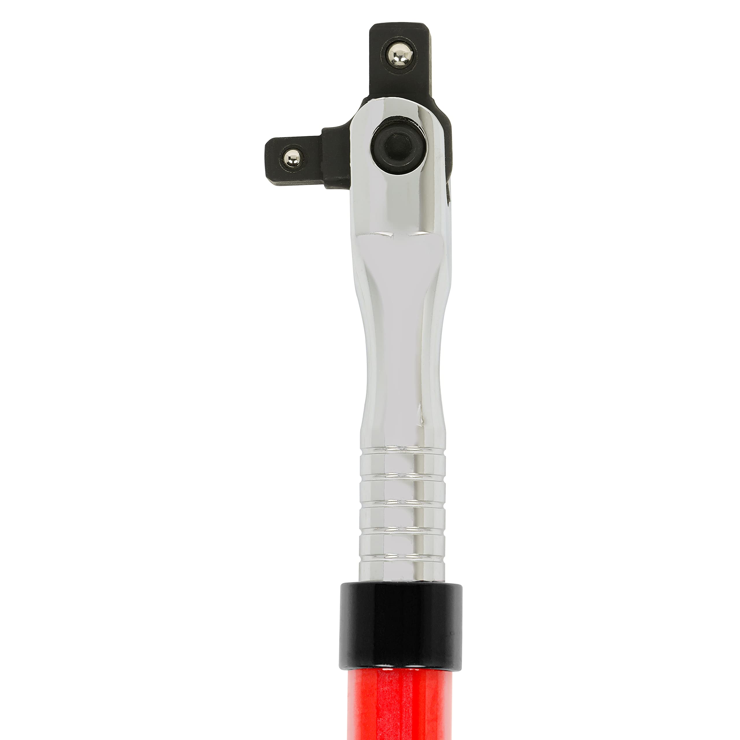ARES 40007 – 3/8-Inch Drive & 1/2-Inch Drive Dual Head Extendable Red Breaker Bar – 16-Inch to 24-Inch Extendable Length – Easy Use Twist Lock Adjustable Design