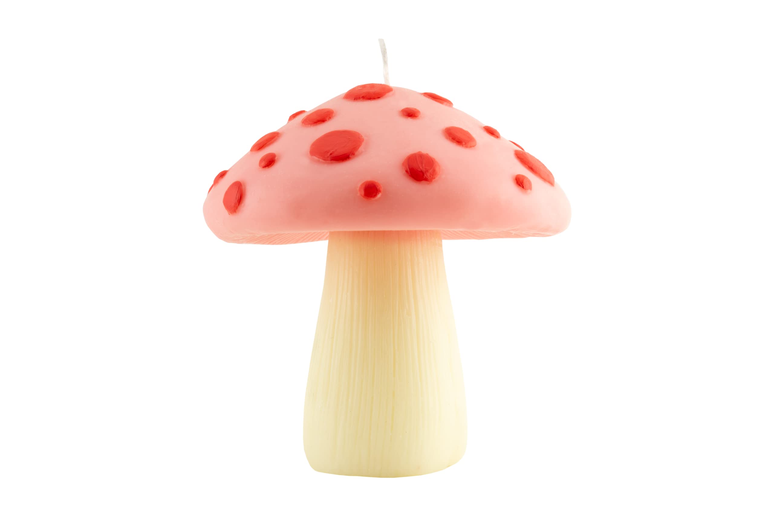 Havenstone Home Mushroom Candle (Pink) - Unscented Soy Wax, 4x3.5 inches, Decoration