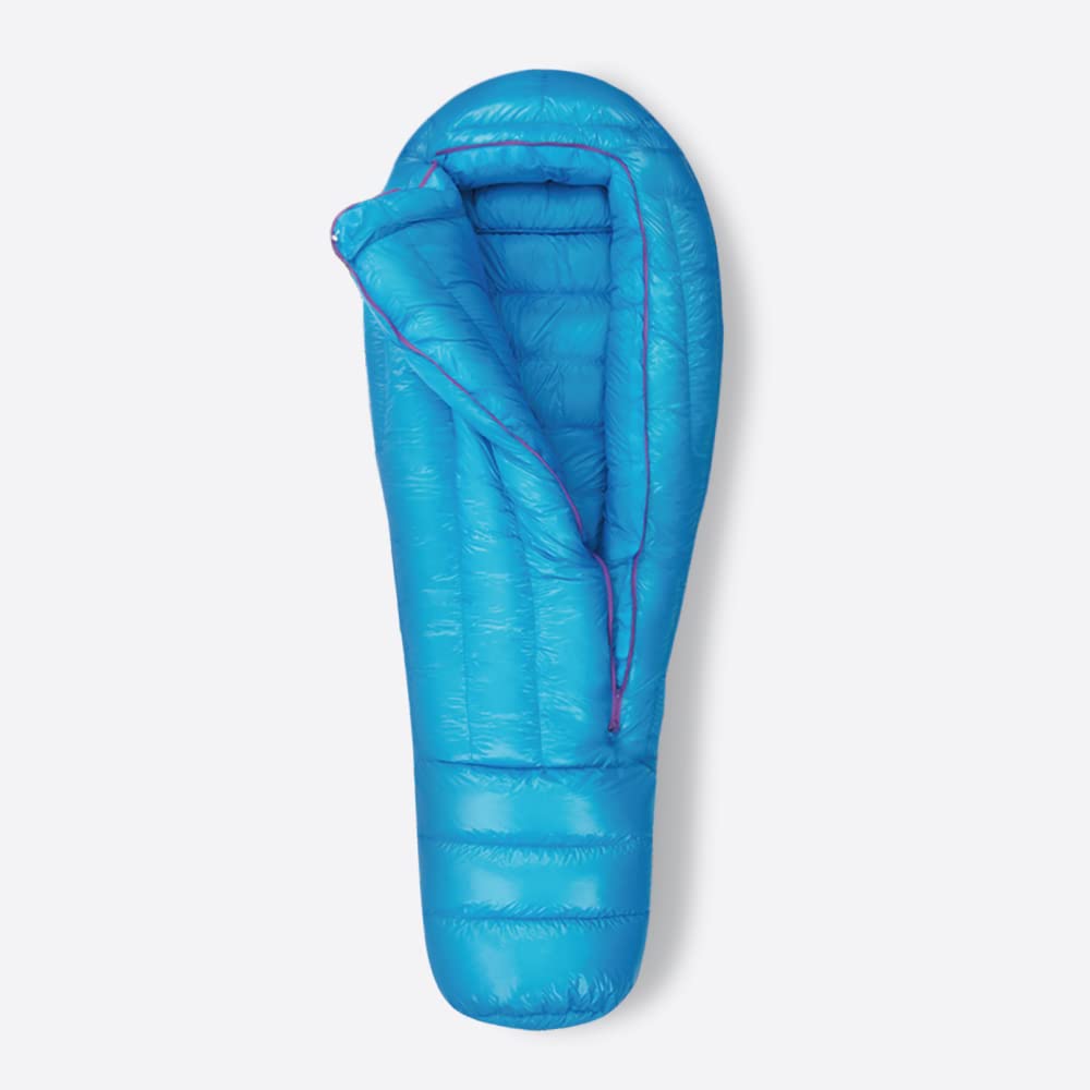 AEGISMAX Ultra -38 Degree 850FP Goose Down Sleeping Bag Ultralight Down Sleeping Bag for Backpacking and Camping for Men & Women (Blue, Lengthen)
