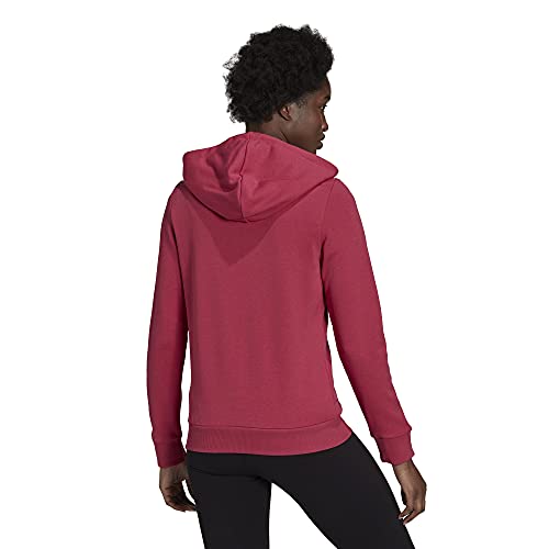 adidas Womens Essentials Full-Zip Hoodie Wild Pink/White/White Small