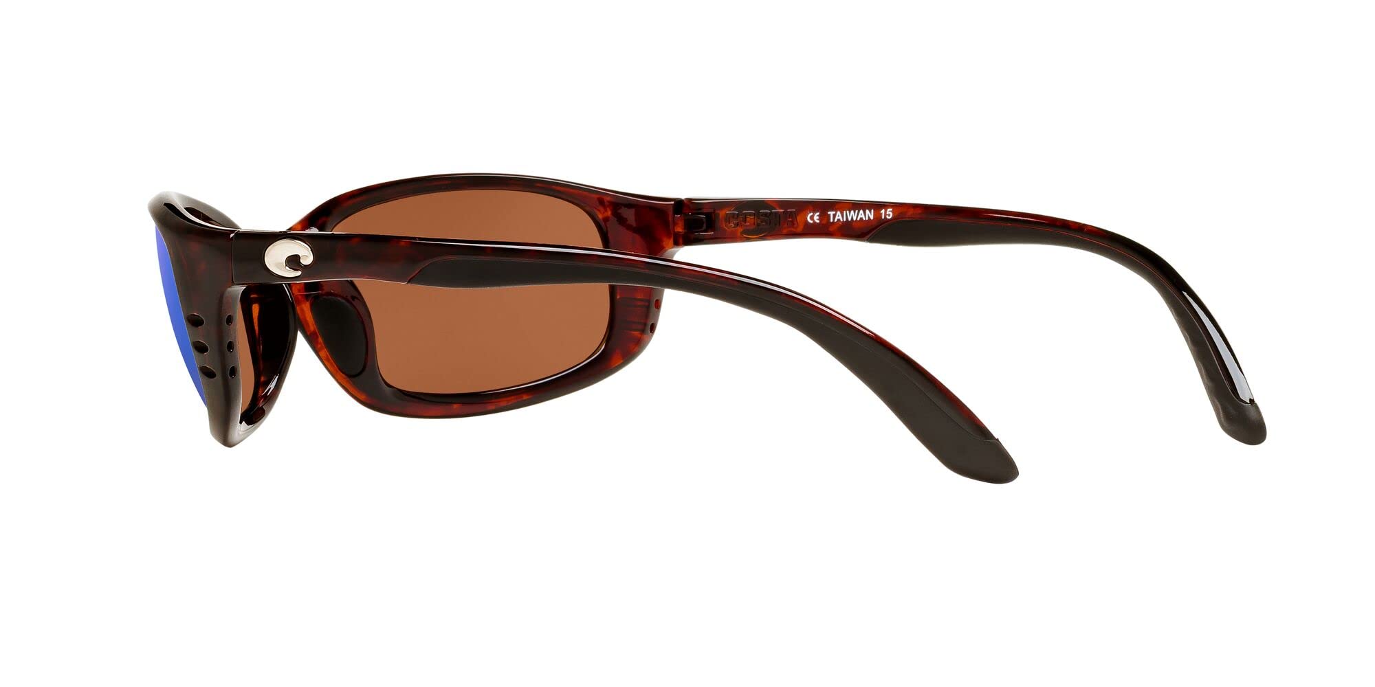 Costa Man Sunglasses Tortoise Frame, Green Mirror Lenses, 59MM