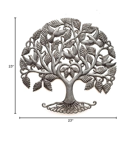Fall Home Decor, Tree of Life Family Art, Indoor Outdoor Garden Plaques, Handmade, 23 Inches