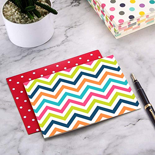 SUPHOUSE 120 Blank Cards, Blank Note Cards and Colored Envelopes, Thank You Greeting Cards with Envelopes, Stationary Supplies Bulk Birthday Cards Set