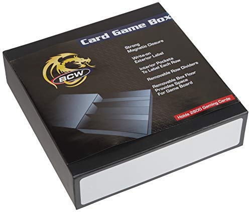BCW Card Game Box | Card Storage Box | Trading Card Storage Box for Magic The Gathering, Pokémon, Sports Cards | Business Card Holder, Organizer Box for Trading Cards, MTG, Baseball Card Storage
