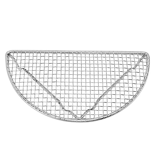 EMUKOEP Cooling Racks for Baking Stainless Steel Wire Cooking Rack High Temperature Resistant Oven Safe for Cooking Roasting Grilling (Medium Semicircle 18CM)