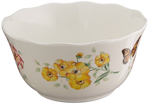 Lenox Butterfly Meadow Melamine 4-Piece Bowl Set, 1.3 LB, White