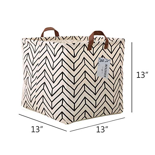 Square Storage Basket Fabric Organizer Bin for Toys,Books,Clothes,Gifts,Pets-Perfect for Home,Office,Nursery,Dorm,Shelf, Gift Baskets(Geometric)