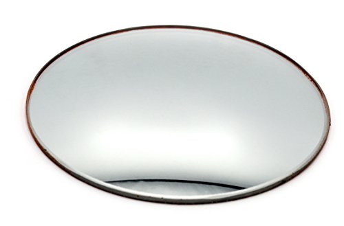 Round Convex Glass Mirror - 4" (100mm) Diameter - 100mm Focal Length - 2.5mm Thick Approx. - Eisco Labs