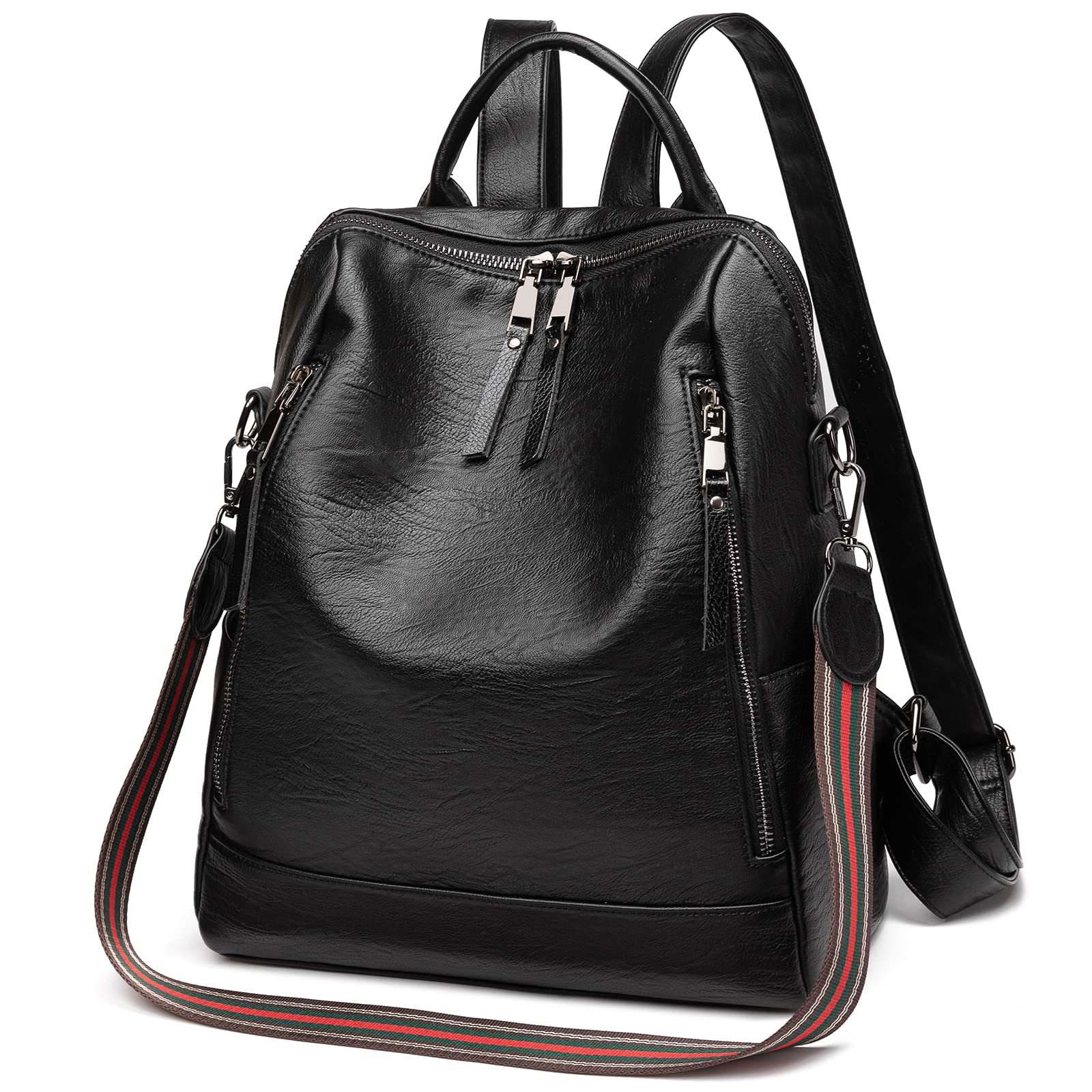 GAEKEAO Backpack Purse for Women Leather Fashion Large Travel Ladies Convertible Casual Shoulder Bag