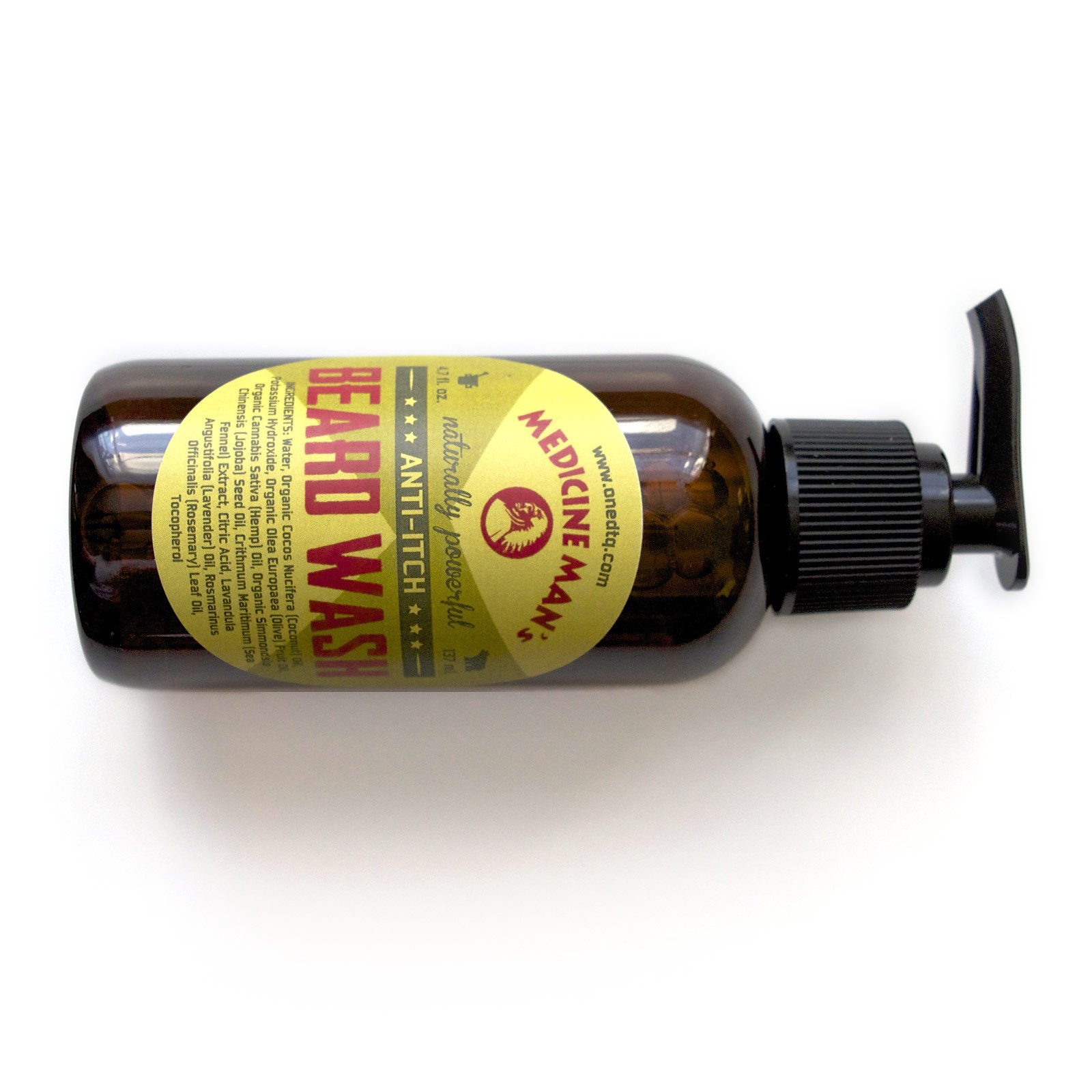 Medicine Man’s Anti-Itch Beard & Mustache Kit - Beard Itch Wash, Oil, Balm, Brush - Beard Treatment Products in Premium Gift Box