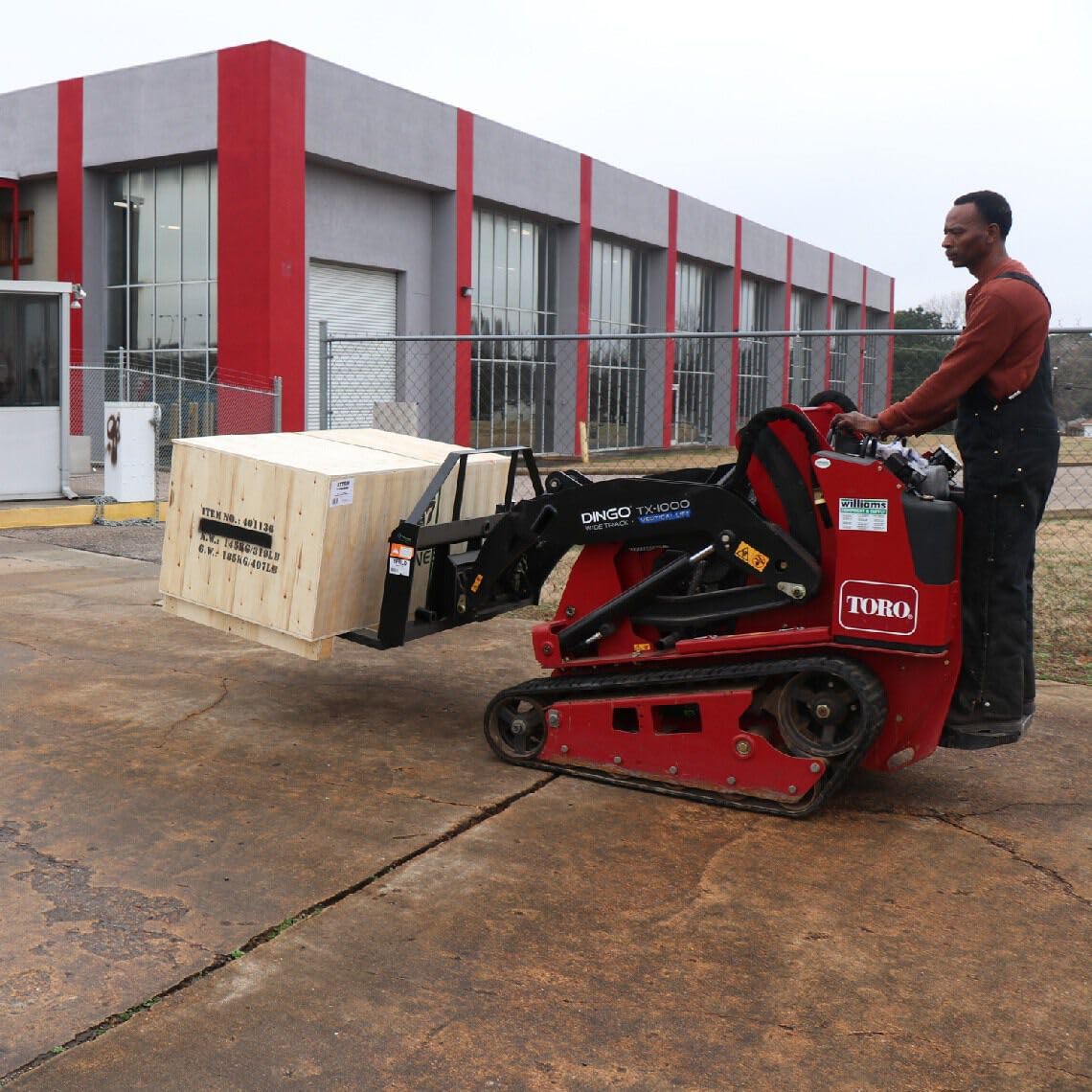Titan Attachments Mini Skid Steer Pallet Fork Attachment, 48" Fork Blades, Rate 4,000 LB, Quick Tach Mounting