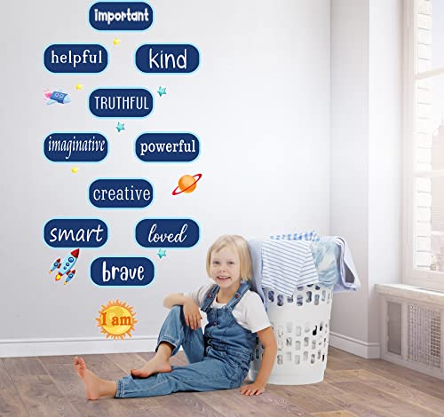 Inspirational Quotes Floor Decals Motivational Game Stickers Positive Saying Wall Decals Peel and Stick Wallpaper for Classroom School Kindergarten Kids Bedroom Nursery Floor Wall Décor