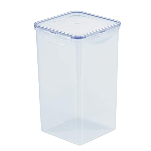 LocknLock Easy Essentials Food lids/Pantry Storage/Airtight containers, BPA Free, Square-16.9 Cup-for Chips, Clear