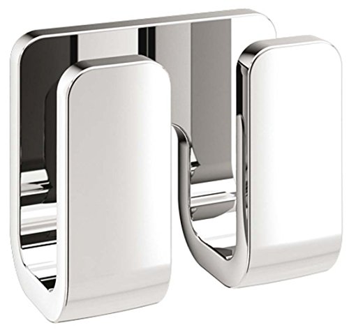Gedy 3228-13 Round Brass Wall Mounted Bathroom Hook, 0.99" L x 3.31" W, Chrome