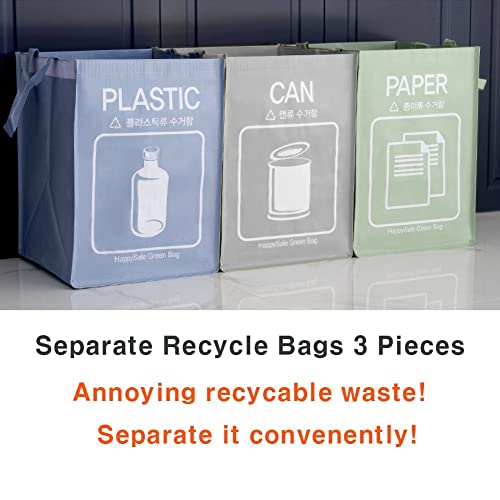 Happy Sale Recycle Bag Separate Recycle Bin Waterproof Waste Baskets Compartment Container