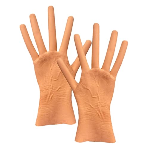 DOITOOL 1 Pair Cosplay Glove Halloween Costume Gloves hot Dog Scary Party Props Gothic Gloves Party Costume Gloves Halloween Costume Accessory Full Finger Gloves Halloween Gloves
