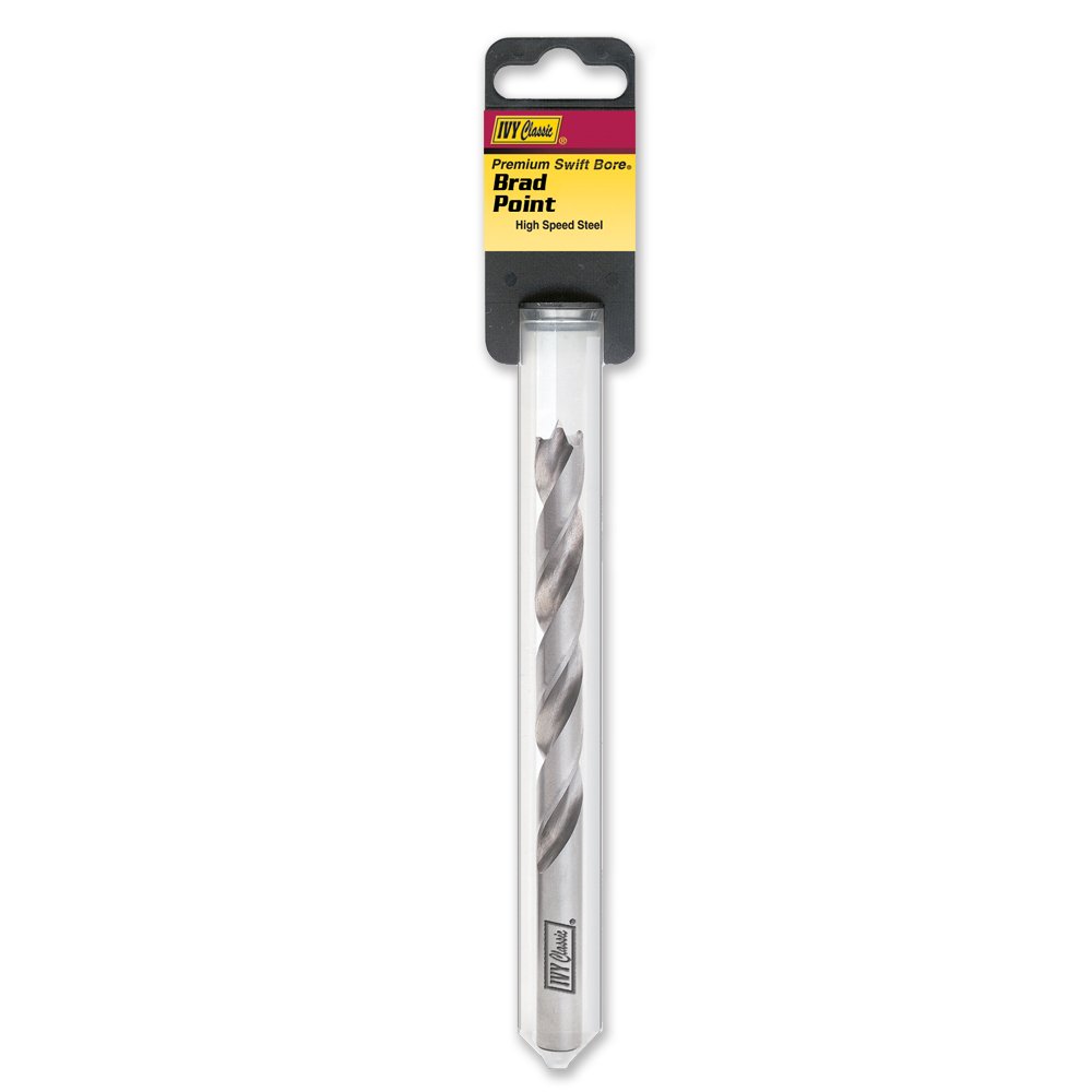 IVY Classic 01908 1/8 x 2-3/4-Inch Brad Point Drill Bit, High-Speed Chrome Vanadium Steel, 1/Tube