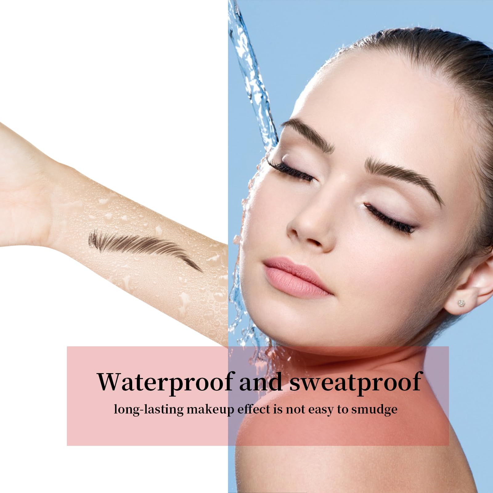 Aantnara Eyebrow Pen Eyebrow Pencils for women brown Eyebrow makeup Eyebrow Pencil Brown Eyebrow Pencil with Micro-4 Tip Long Lasting Waterproof Smudge(Brown)