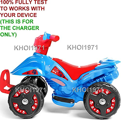 KHOI1971 Wall Charger AC Adapter Compatible with Kalee 6V-Volt ATV Quad Ride on Green Black-Trim-SEAT KL-40050C Walmart Target Toy R US
