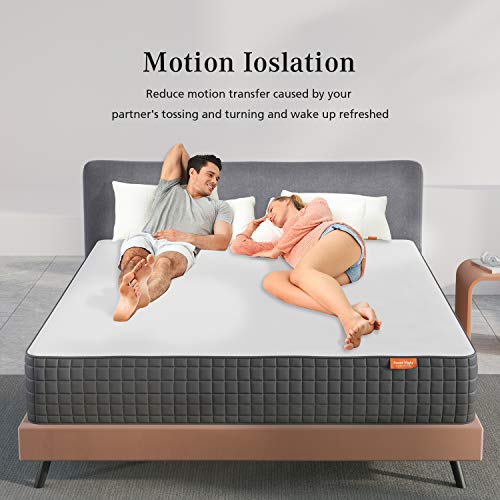 Sweetnight Queen Mattress, Breeze 12 Inch Queen Size Mattress, Medium Firm Ventilated Memory Foam Mattresses for Deep Sleep, Supportive & Pressure Relief with CertiPUR-US Certified