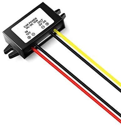 Magnolora 4 Pack Car LED Display Power Supply 12V to 5V 3A DC/DC Buck Converter Module