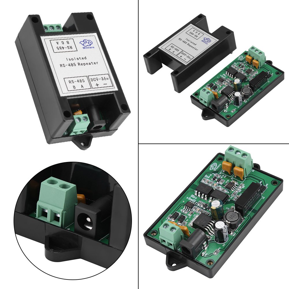 Industrial Grade Photoelectric Isolation RS485 Repeater DC DC Isolated Power Module Amplifier Converter for Attendance Machine, IC Card Charging System
