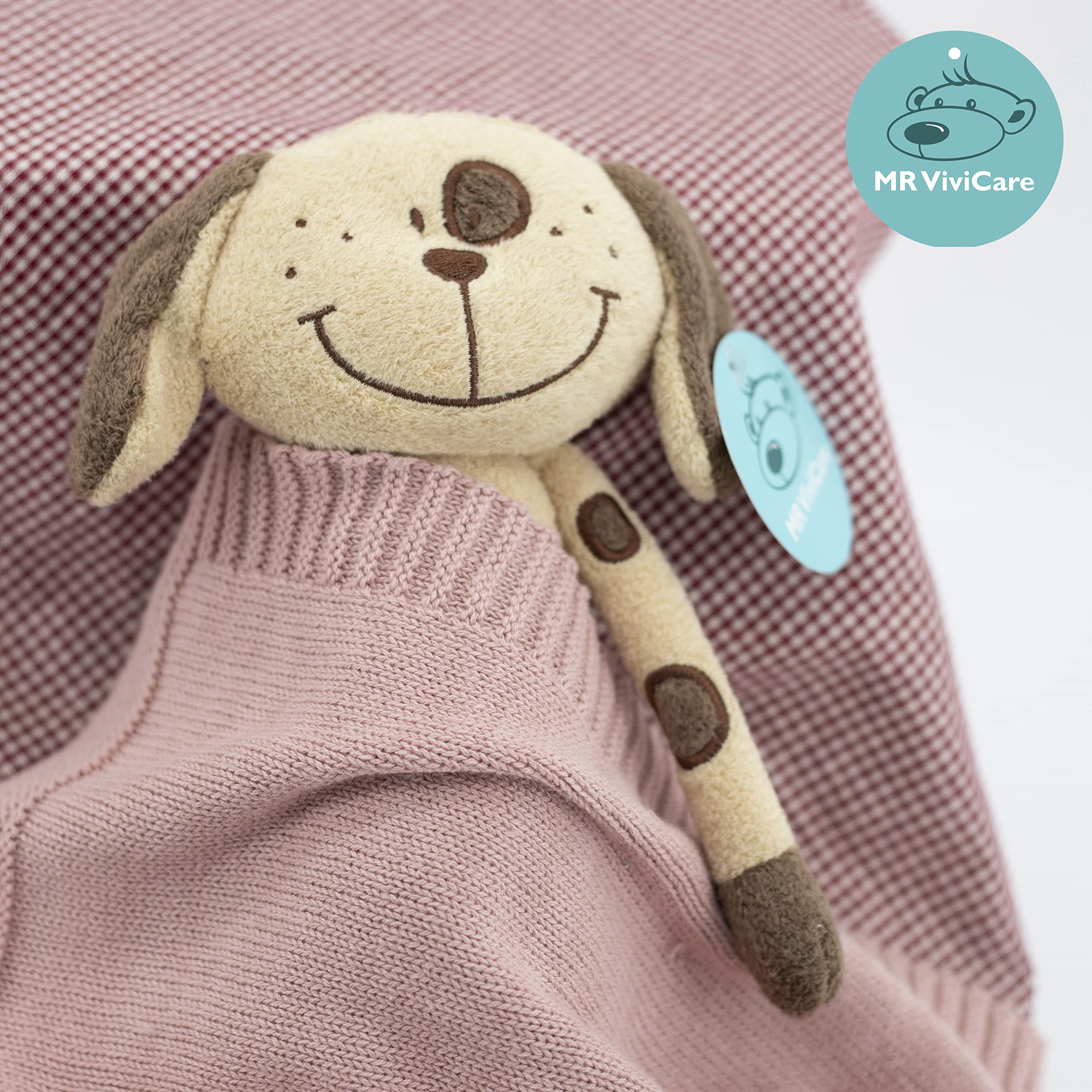 MR VIVICARE Stuffed Toy, 13' Dog, Plush Animal for Kids and Girls, Soft, Cute, Safe, Machine Washable