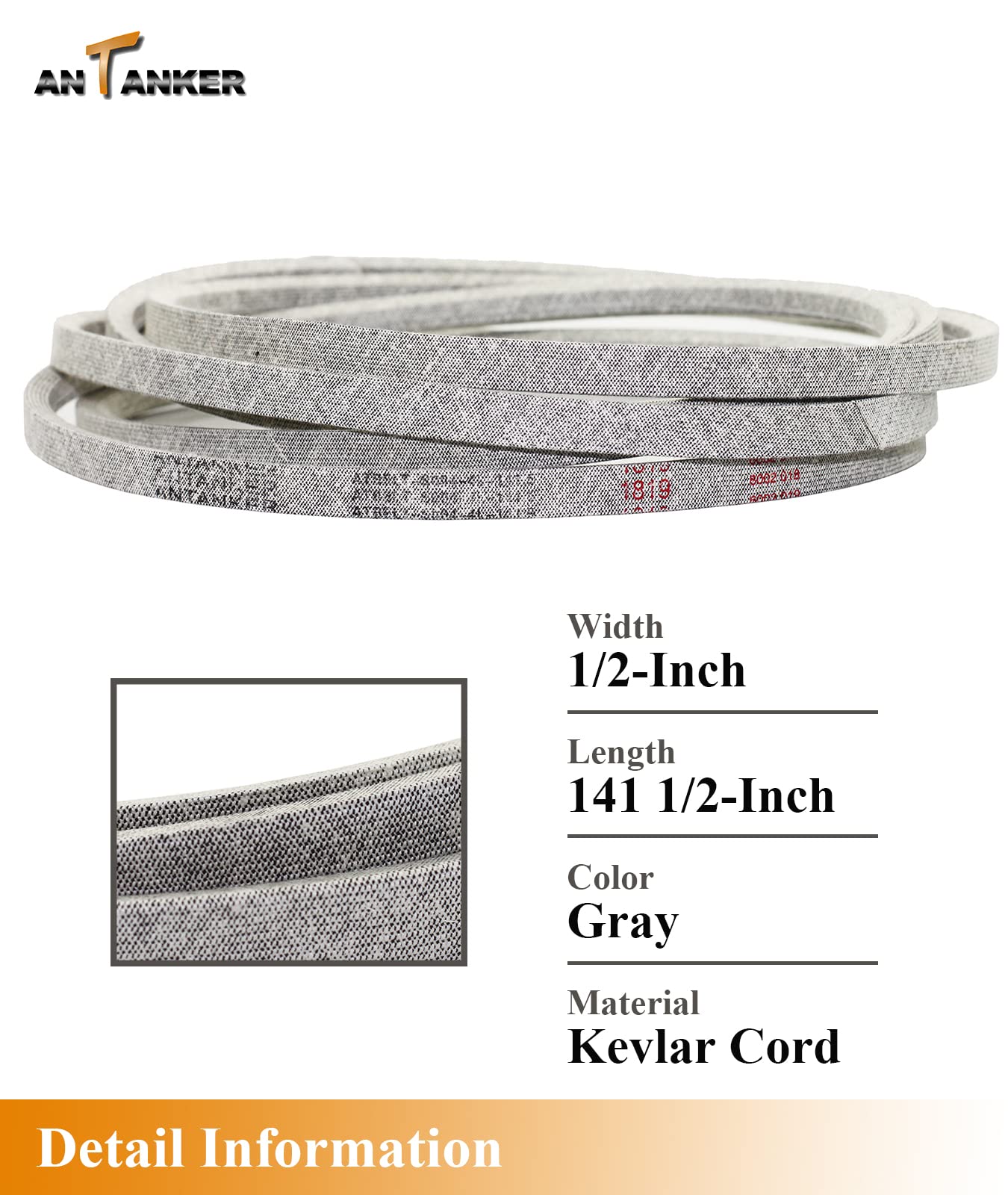 Antanker Deck V-Belt 119-8820 Replaces for Toro 119-8820 120-3892 TimeCutter SS 5000 5060 ZS SW Kevlar Belt