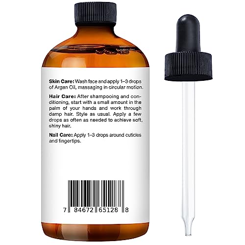 Majestic Pure Moroccan Argan Essential Oil | 100% Pure and Natural Argan Oil | Premium Grade Essential Oils for Hair Care, Home Diffusers, Skin, Aromatherapy, Massage and Humidifiers | 4 Fl Oz