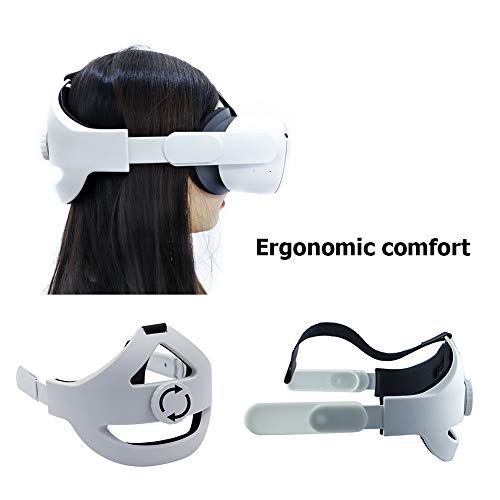 Adjustable Headband for Oculus Quest 2 Head Strap with Foam Head Cushion Pad VR Headset Accessories