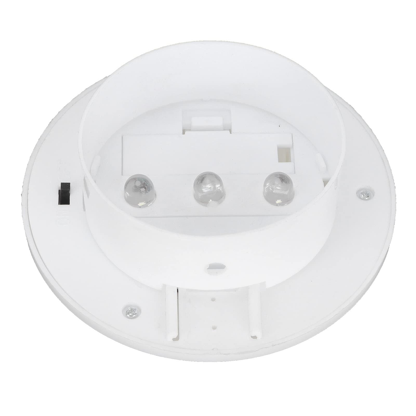 Fdit 3LED Solar Power Eaves Light White Solar Outdoor Wall-Mounted Lighting Lamp for Home Garden