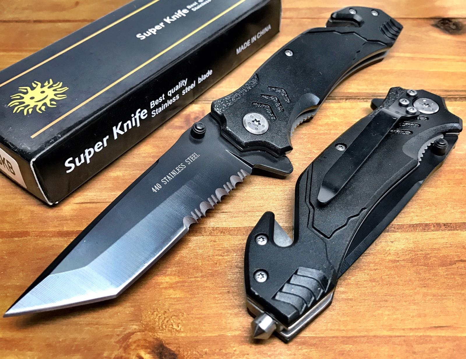 Birsppy Master Pocket Knife Spring Assisted Camping Knife Tactical with Stainless Steel Blade Heavy Duty Pocket Knives for Hunting, Self Defense Survival Flip Knife