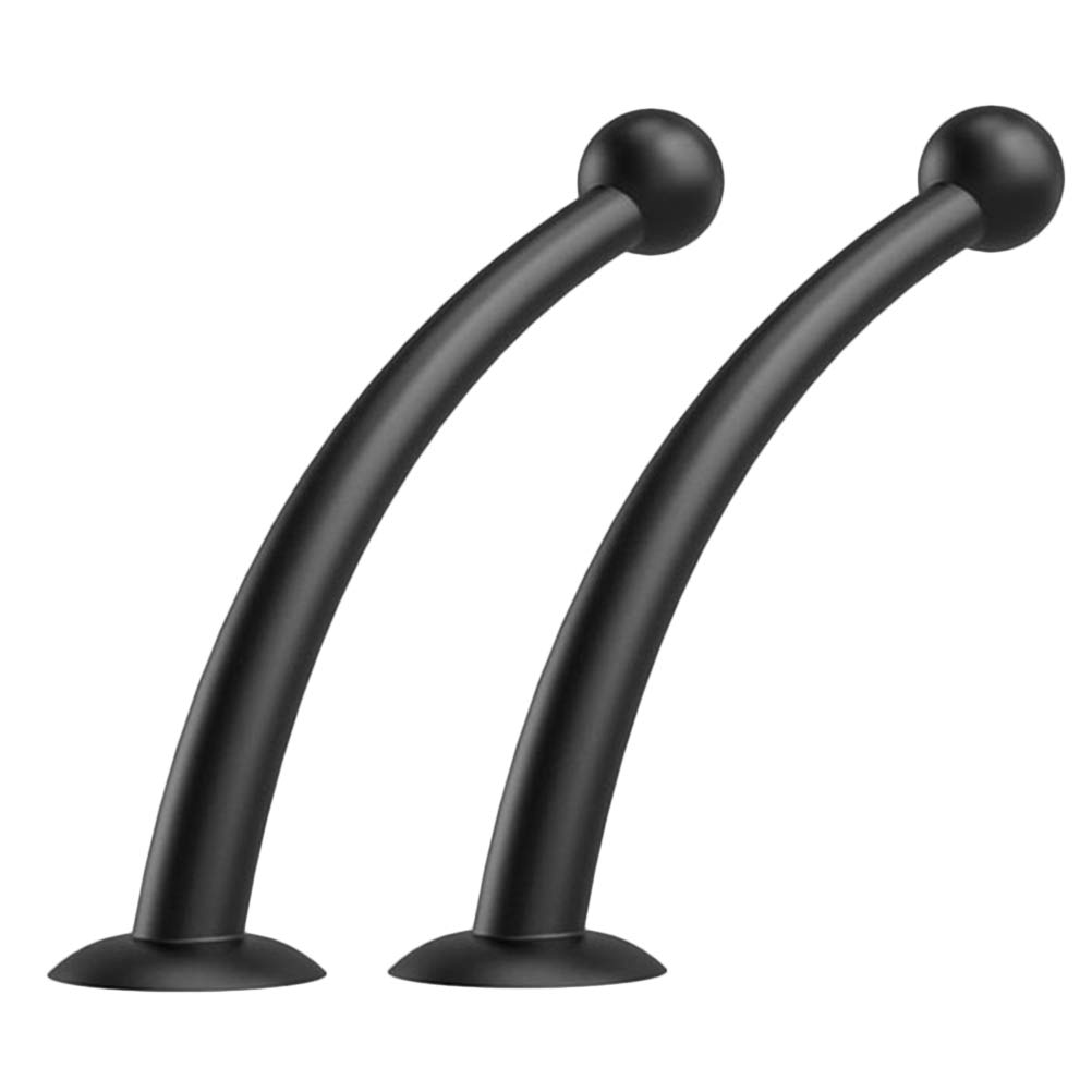 Abaodam 1 Pair Helmet Silicone Suction Cup Tentacles Antenna Sucker Tentacles Accessories (Pair of Black Tentacles) Bike Part and Accessories