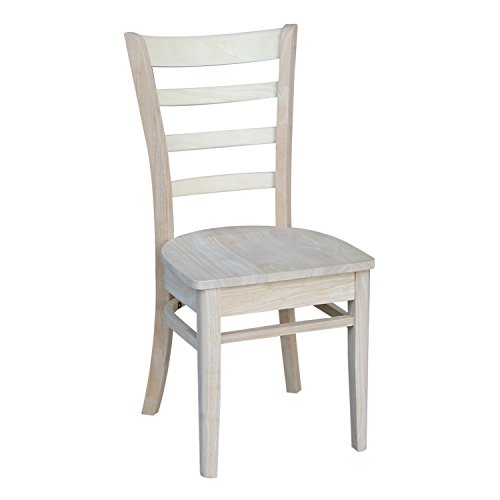 International Concepts Emily Side Chair, Unfinished