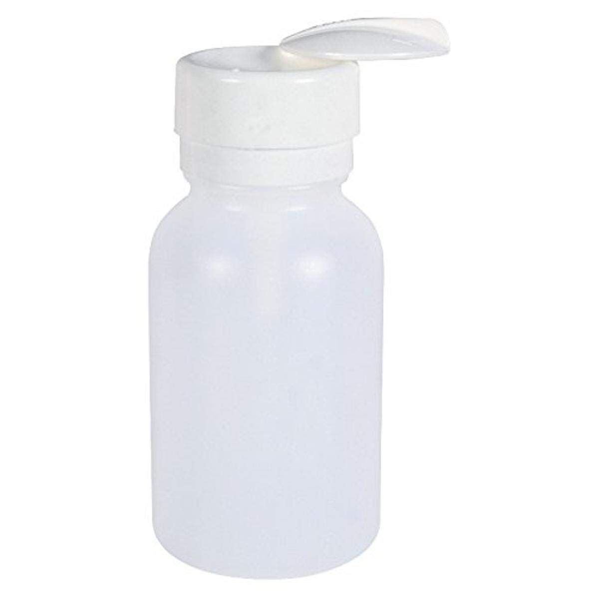 MENDA 35603 High-Density Polyethylene/Hdpe/Polypropylene/Steel/Low-Density Polyethylene/Ldpe Dispensing Bottle, Lasting-Touch, Natural Round HDPE, 8 fl. oz. Capacity,White