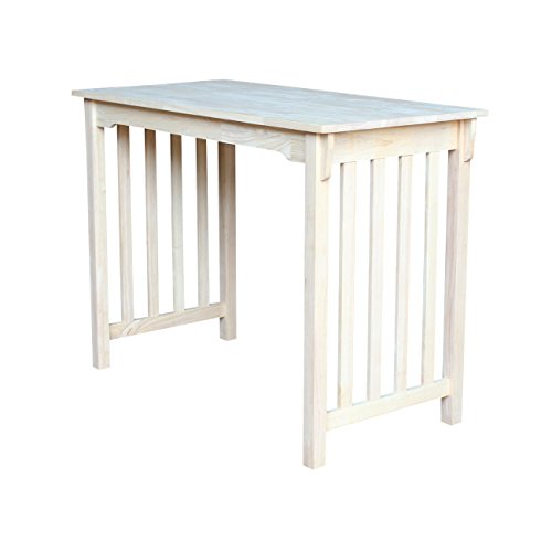 International Concepts Counter Height Mission Table, 24 by 48-Inch, Unfinished