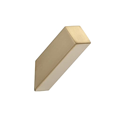 Beelee Brushed Gold Bathroom Towel Hooks 4-Pack Wall Mounted Robe Hooks Heavy Duty Hat Rack Clothes Hanger, Wall Hooks BA9808BG-4