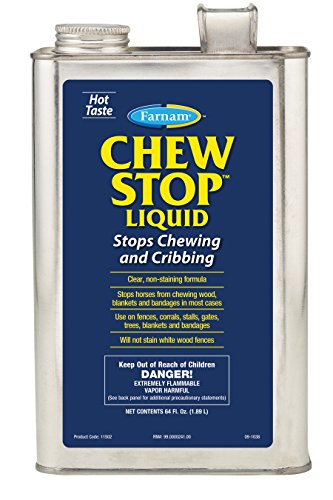 Farnam 272582 Chew Stop Liquid Chewing Deterrent for Horses, 64 oz