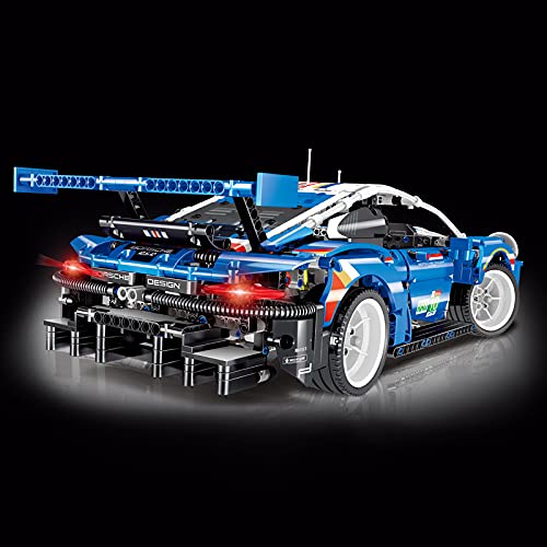 Brick Construction Toy, Technique Building Blocks and Engineering Toy, Adult Collectible Model Cars Kits to Build, 1:12 Scale Racing Car Model 1620 Pieces