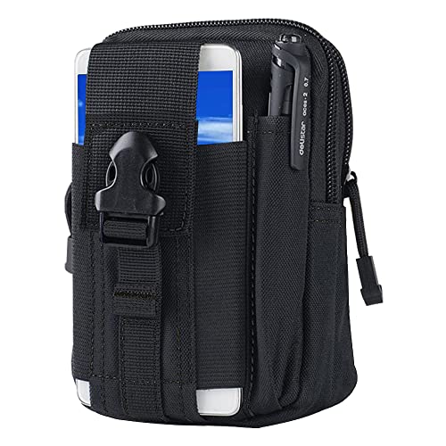 Tactical Waist Belt Bag | Universal Outdoor EDC Military Holster Wallet Pouch Phone Case Gadget Pocket for iPhone X 8 7 6 6s Plus Samsung Galaxy S8 S7 S6 S5 S4 S3 Note 8 5 4 3 2 LG HTC