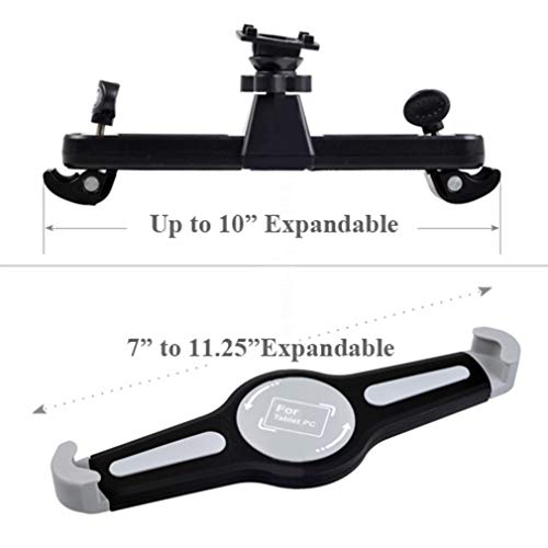 Holder Car Headrest Mount Compatible with Amazon Fire 7 Kids (2022 Release),HD 8 (2022 Release),(2020 Release),(2018 Release),(2016 Release) - Seat Back Cradle Swivel Tablet Dock